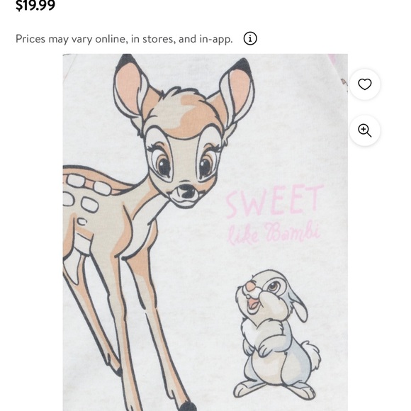 Disney | Pajamas | Disney Bambi Sleep Set 9 Months | Poshmark